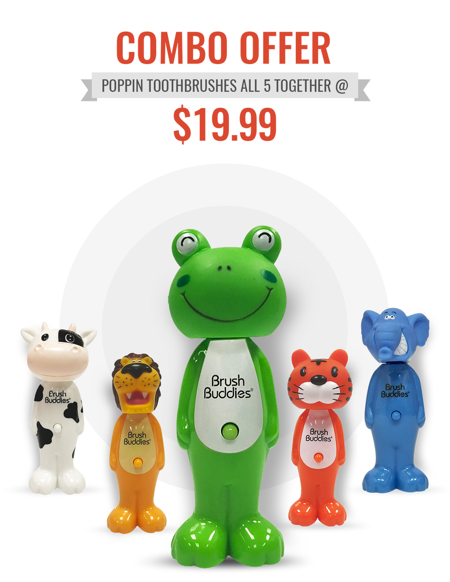 Poppin' Toothbrush Combo – Brush Buddies