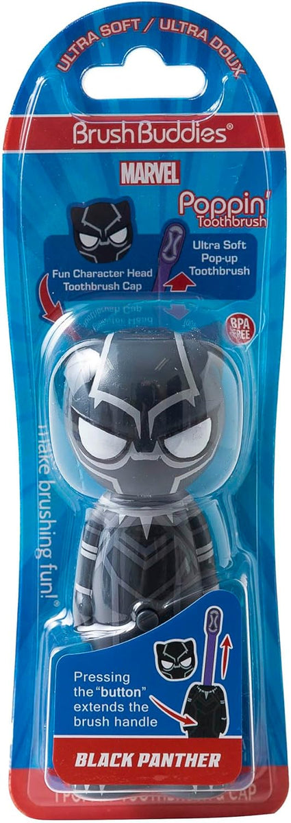 Brush Buddies Marvel Poppin' Toothbrushes with Travel Cap