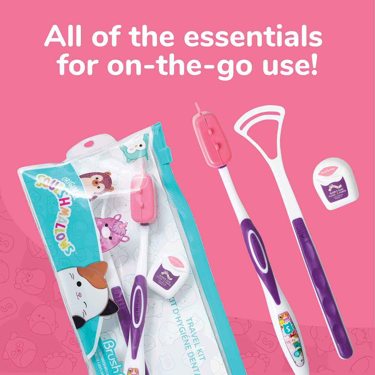 Squishmallows Toothbrush Travel Kit – Brush Buddies