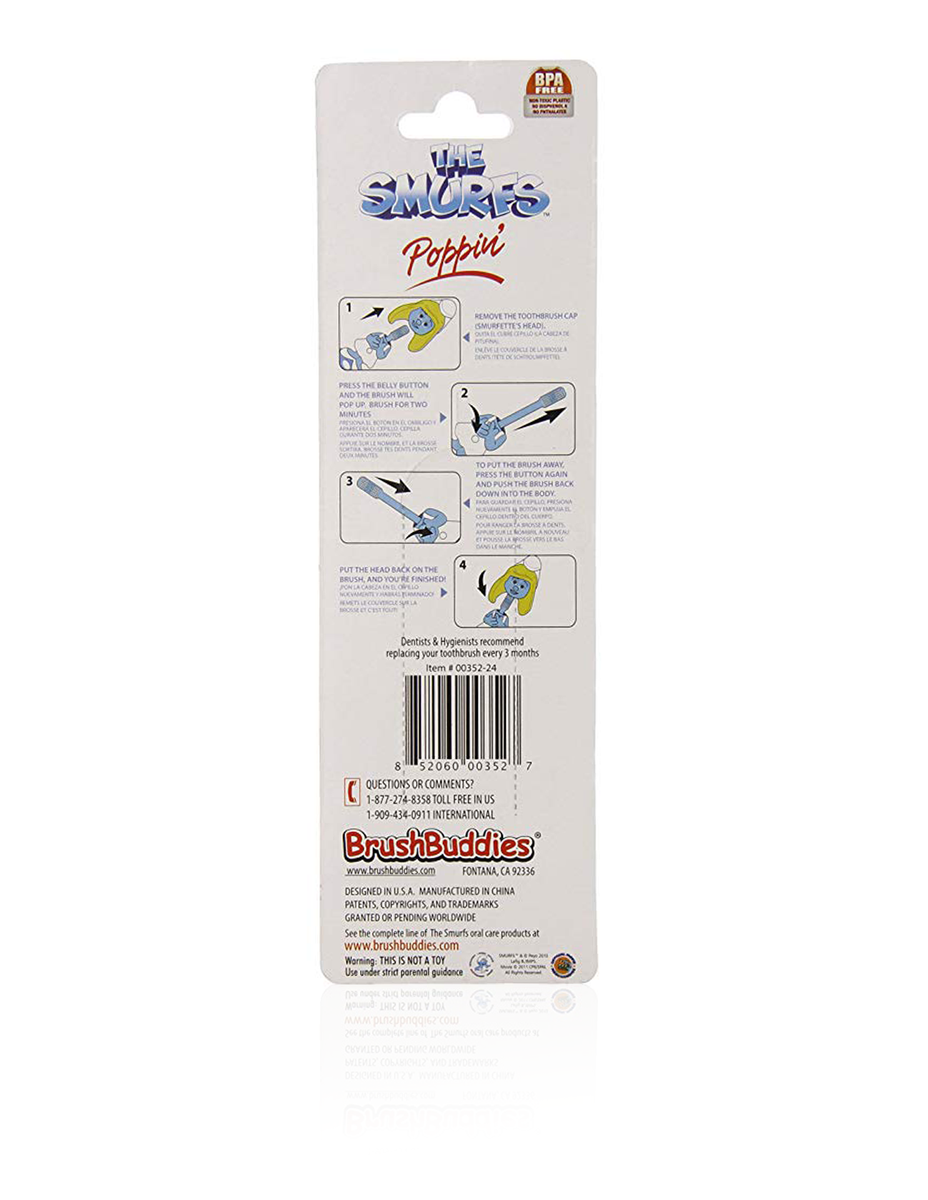 Poppin' Smurfette Toothbrush – Brush Buddies