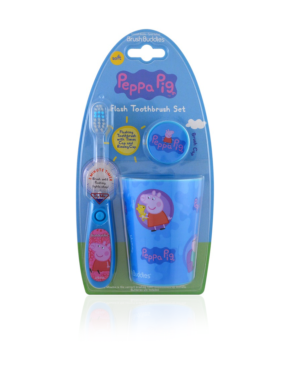 Peppa Pig Flash Toothbrush Gift Set – Brush Buddies