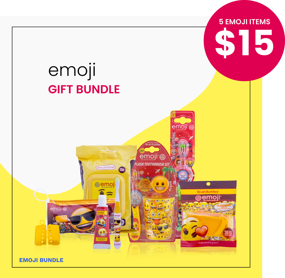 Emoji GIFT BUNDLE | 5 Emoji Items in a Bundle – Brush Buddies