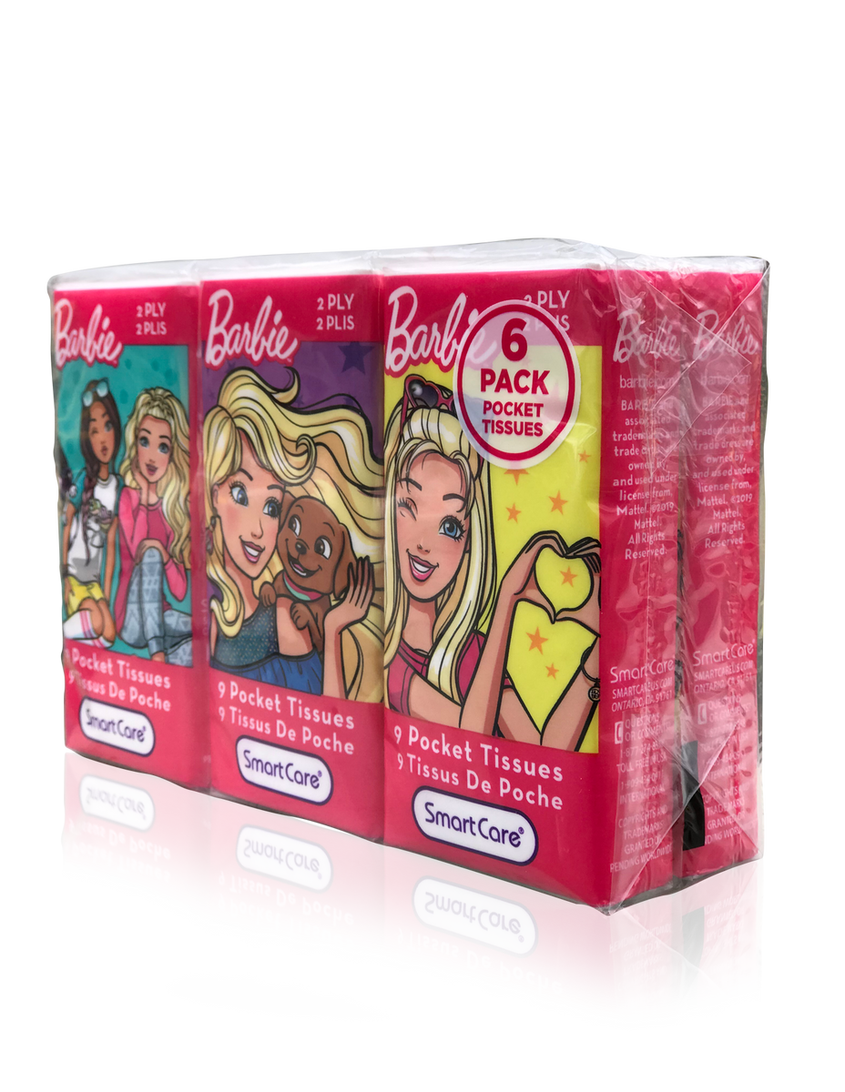 Barbie Pocket Tissue (6 Pack) – Brush Buddies