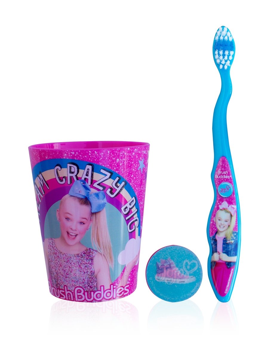 JoJo Siwa Flash Manual Toothbrush Cup Set – Brush Buddies