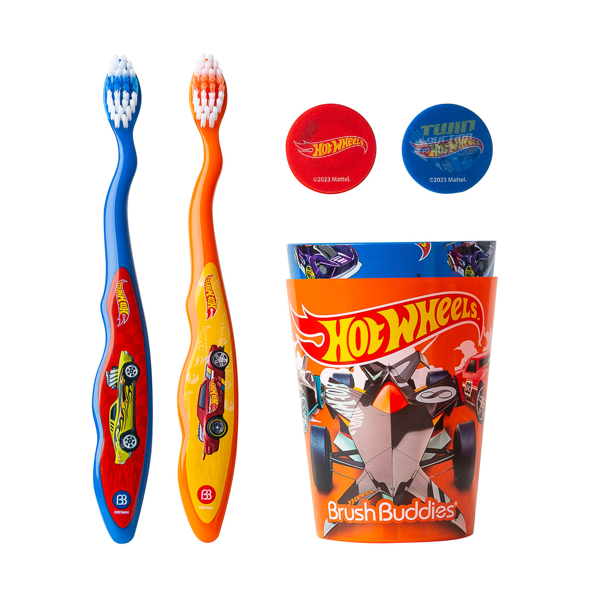 Brush Buddies Hot Wheels 6-Piece Manual Toothbrush Set